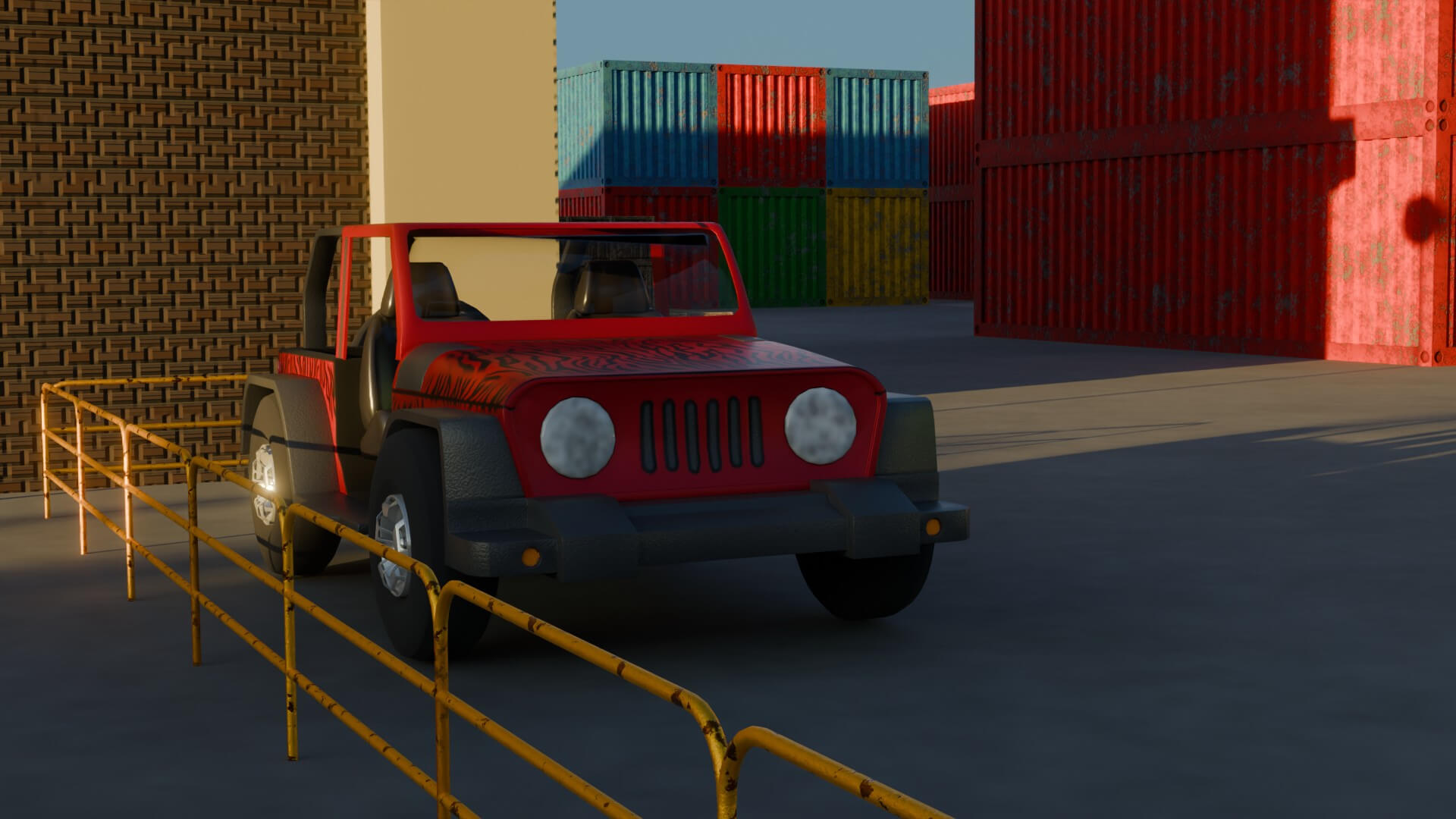 Harbor Port Low Poly - 3D Model by sathak