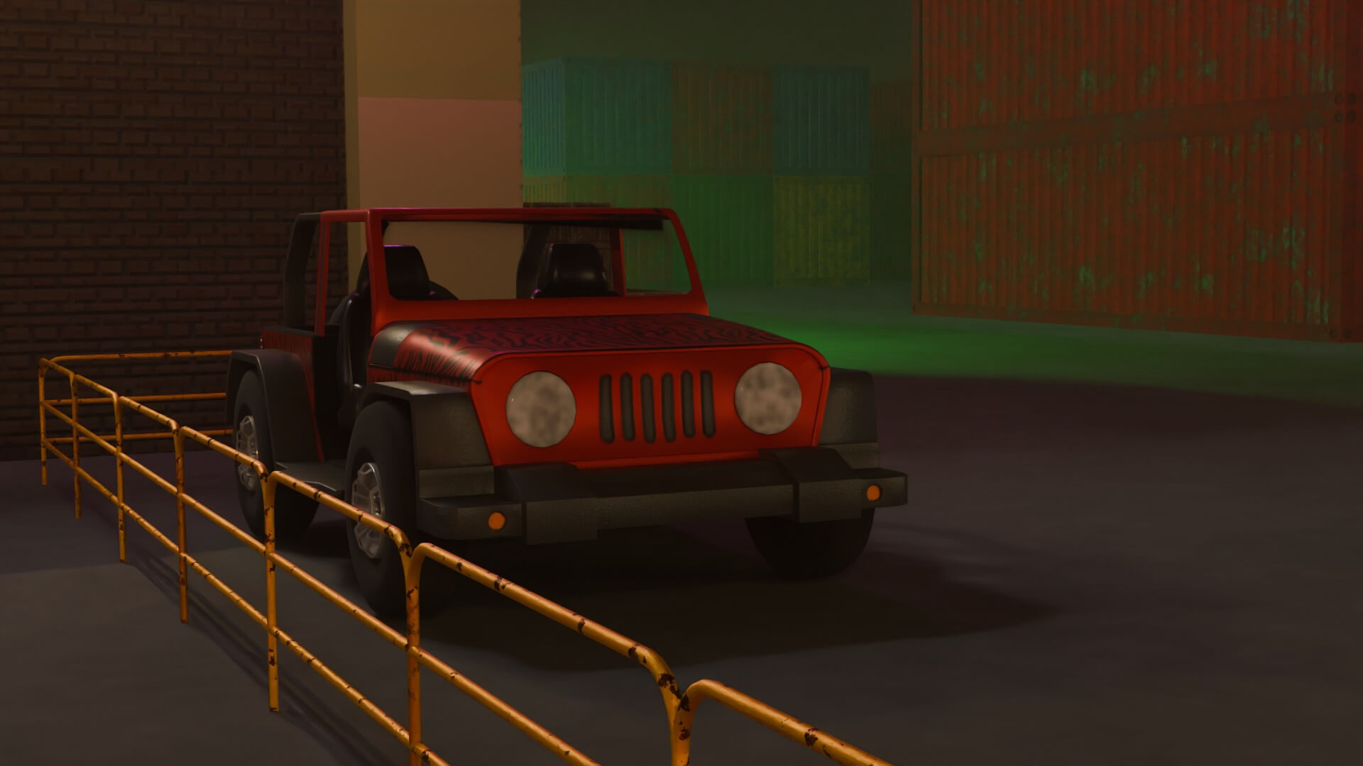 Harbor Port Low Poly - 3D Model by sathak