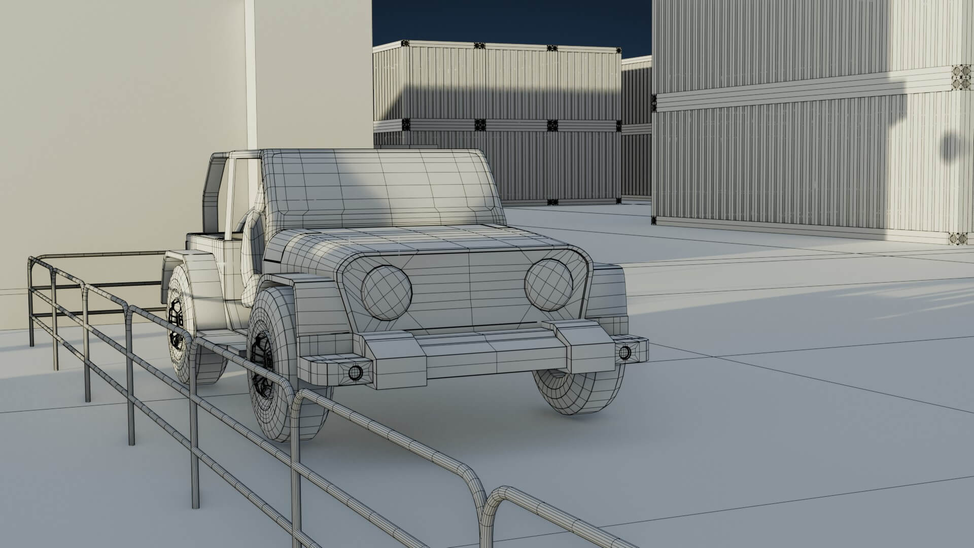 Harbor Port Low Poly - 3D Model by sathak