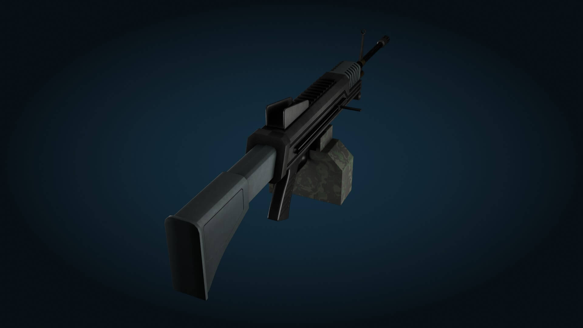 Heavy Machine Gun - 3D Model by sathak