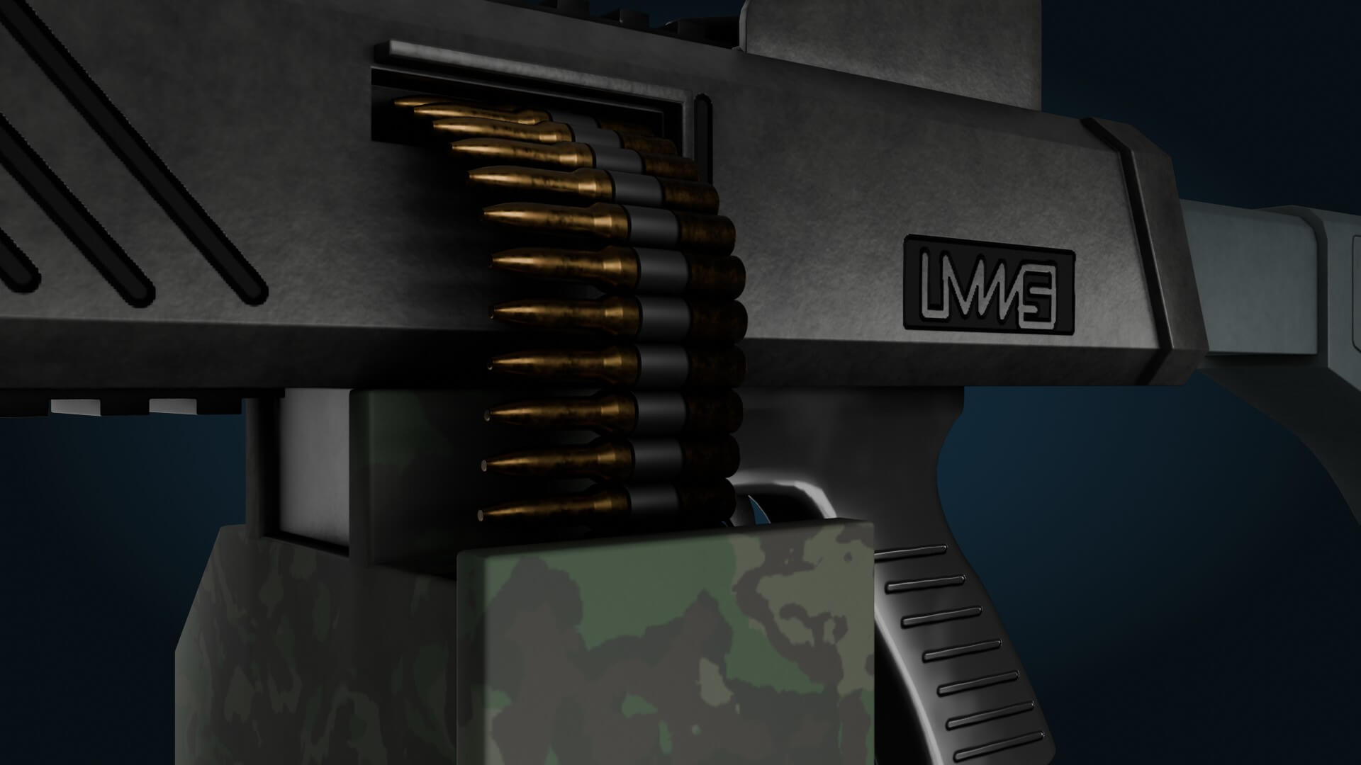 Heavy Machine Gun - 3D Model by sathak