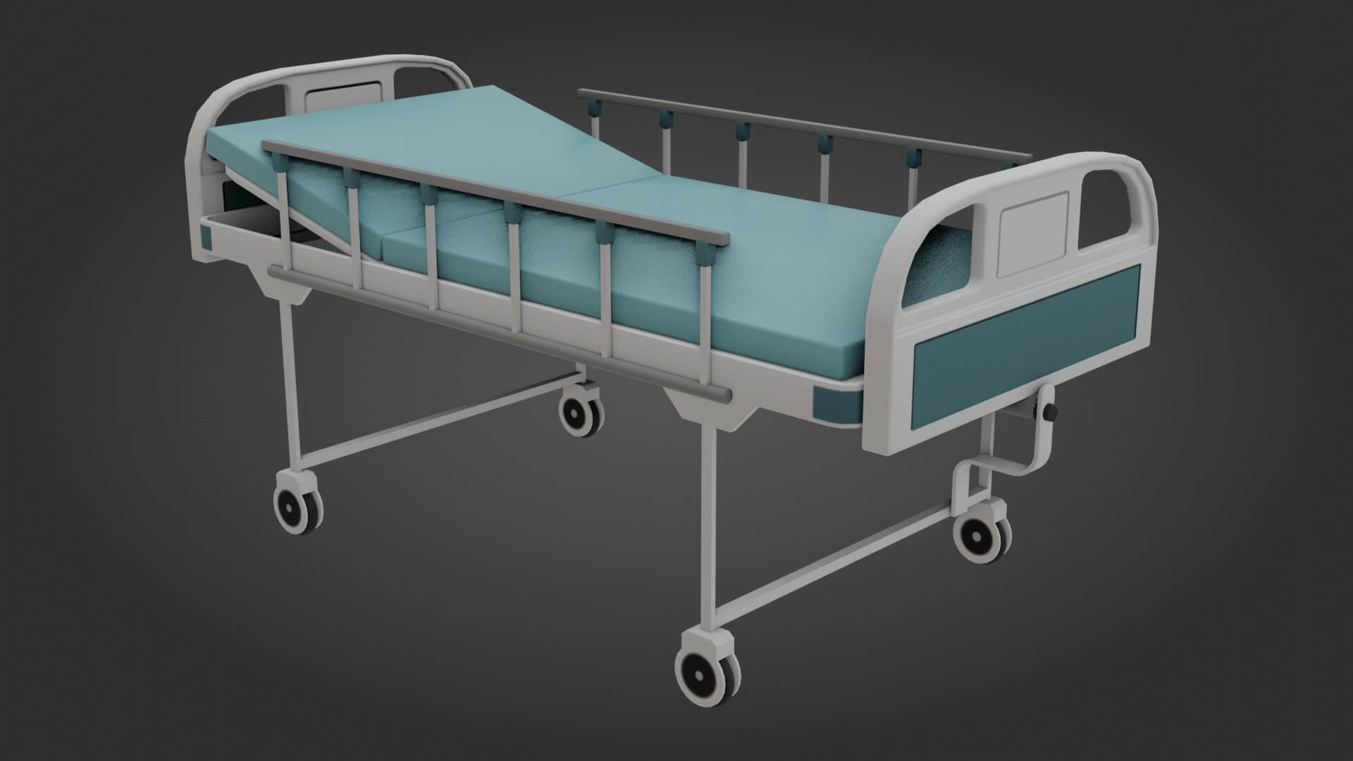 Hospital Bed - 3D Model by sathak