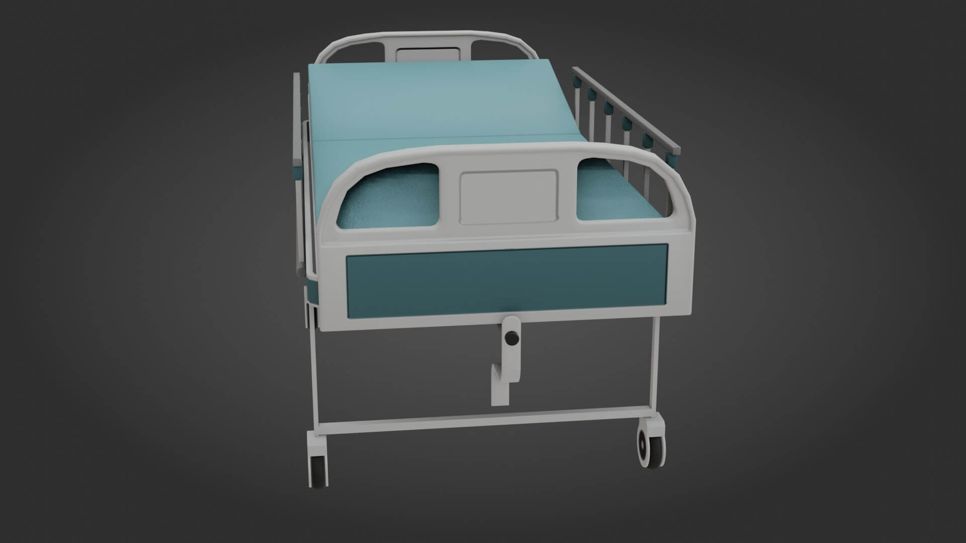 Hospital Bed - 3D Model by sathak