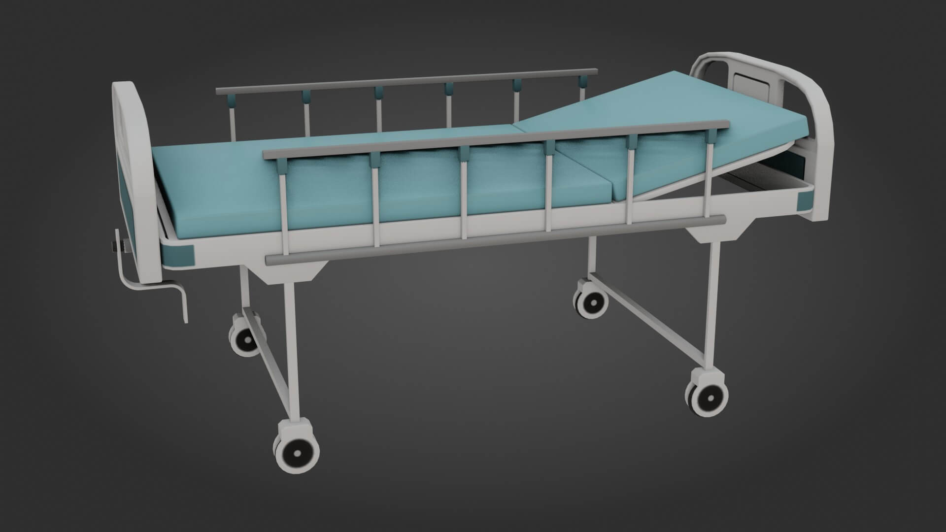 Hospital Bed - 3D Model by sathak