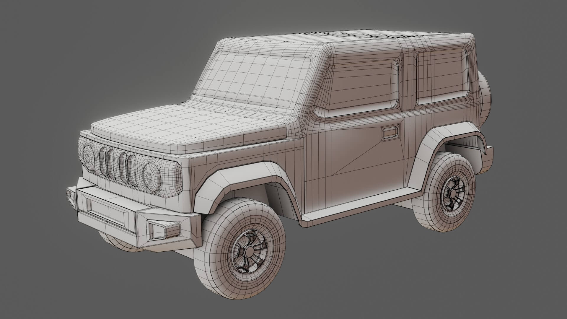 Jeep Vehicle - 3D Model by sathak