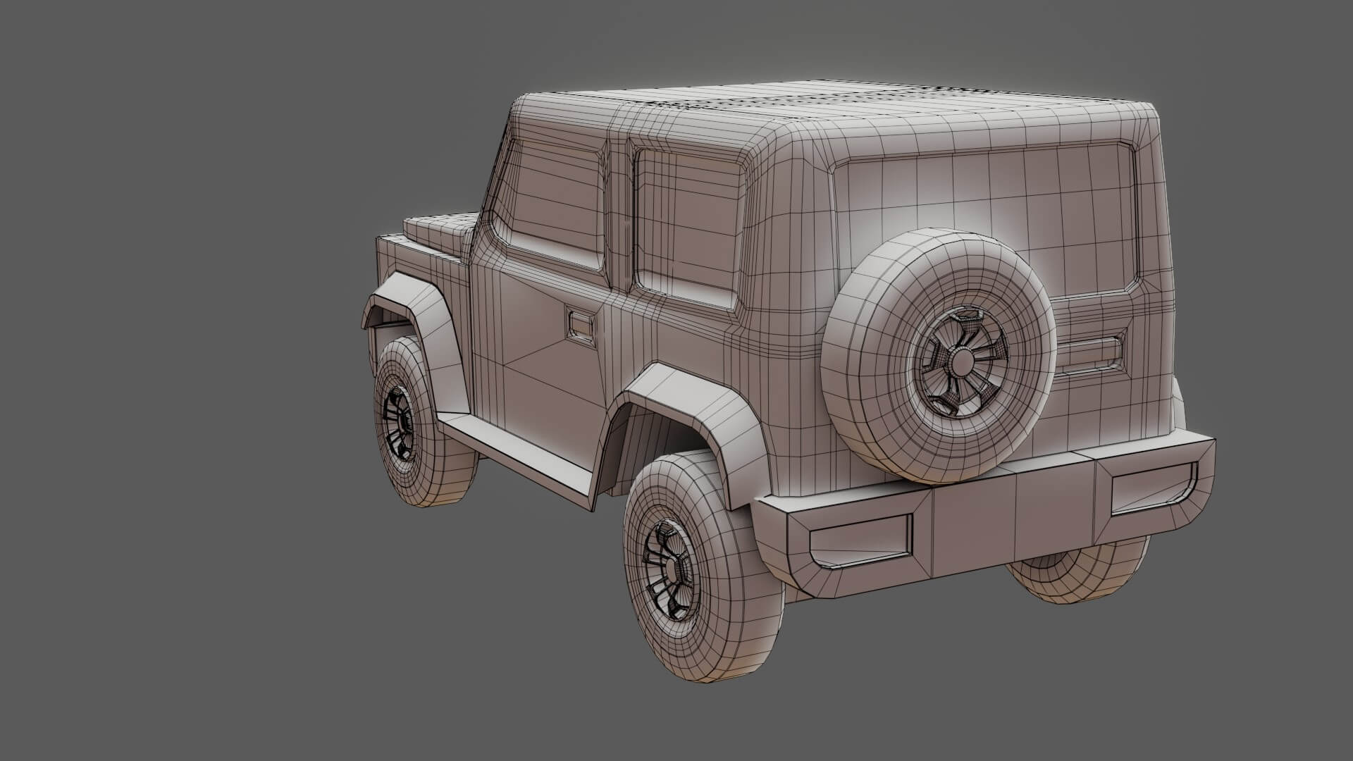 Jeep Vehicle - 3D Model by sathak