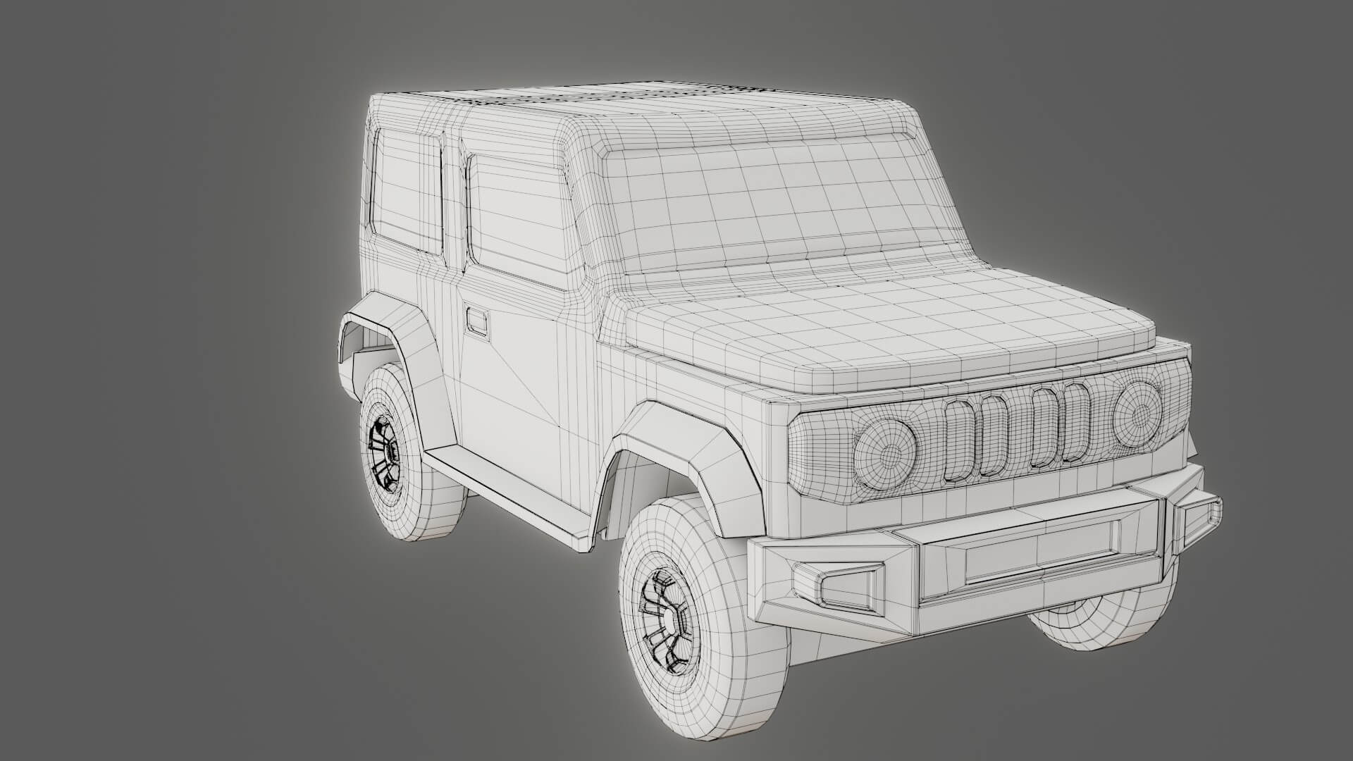 Jeep Vehicle - 3D Model by sathak