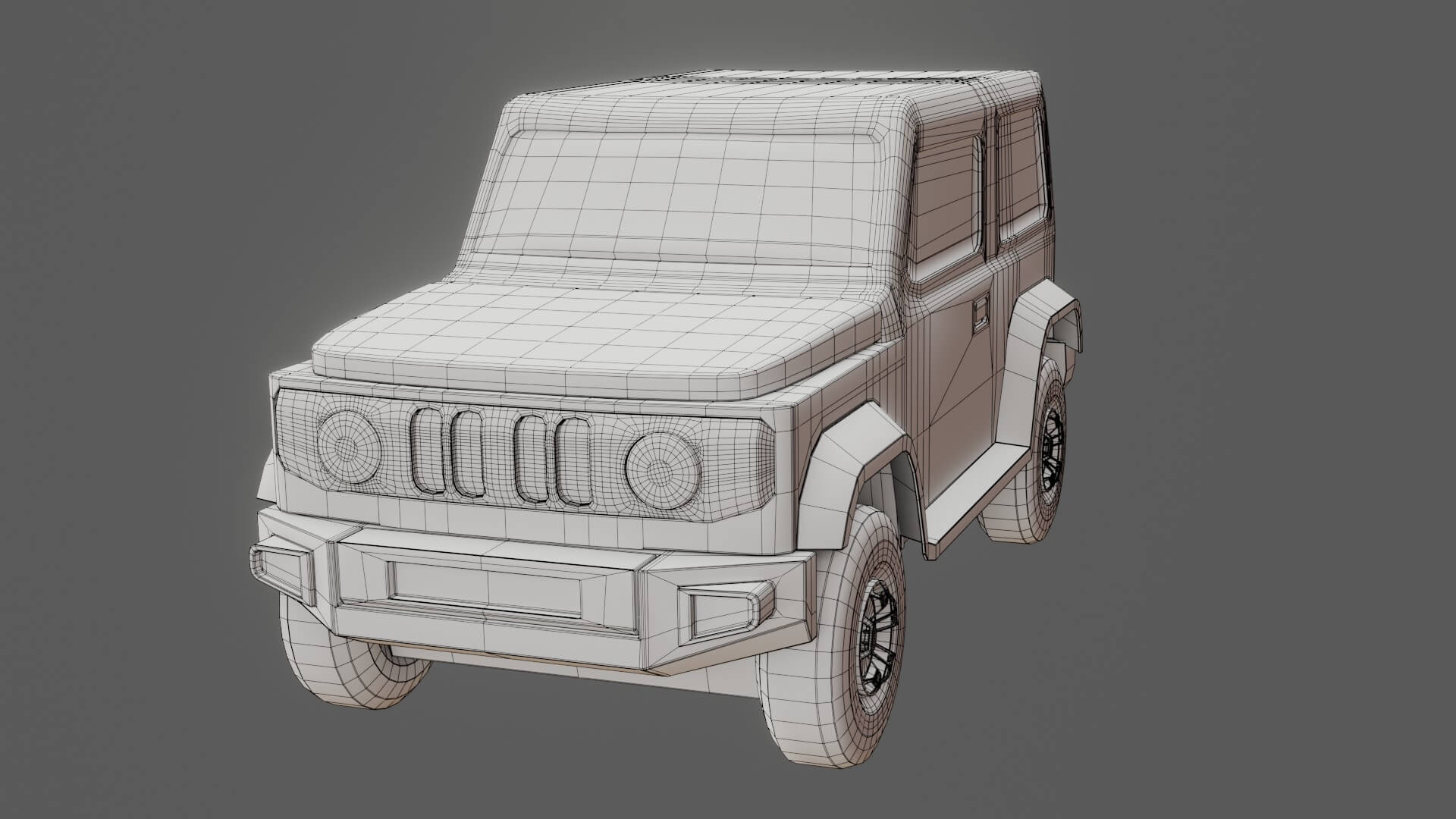 Jeep Vehicle - 3D Model by sathak
