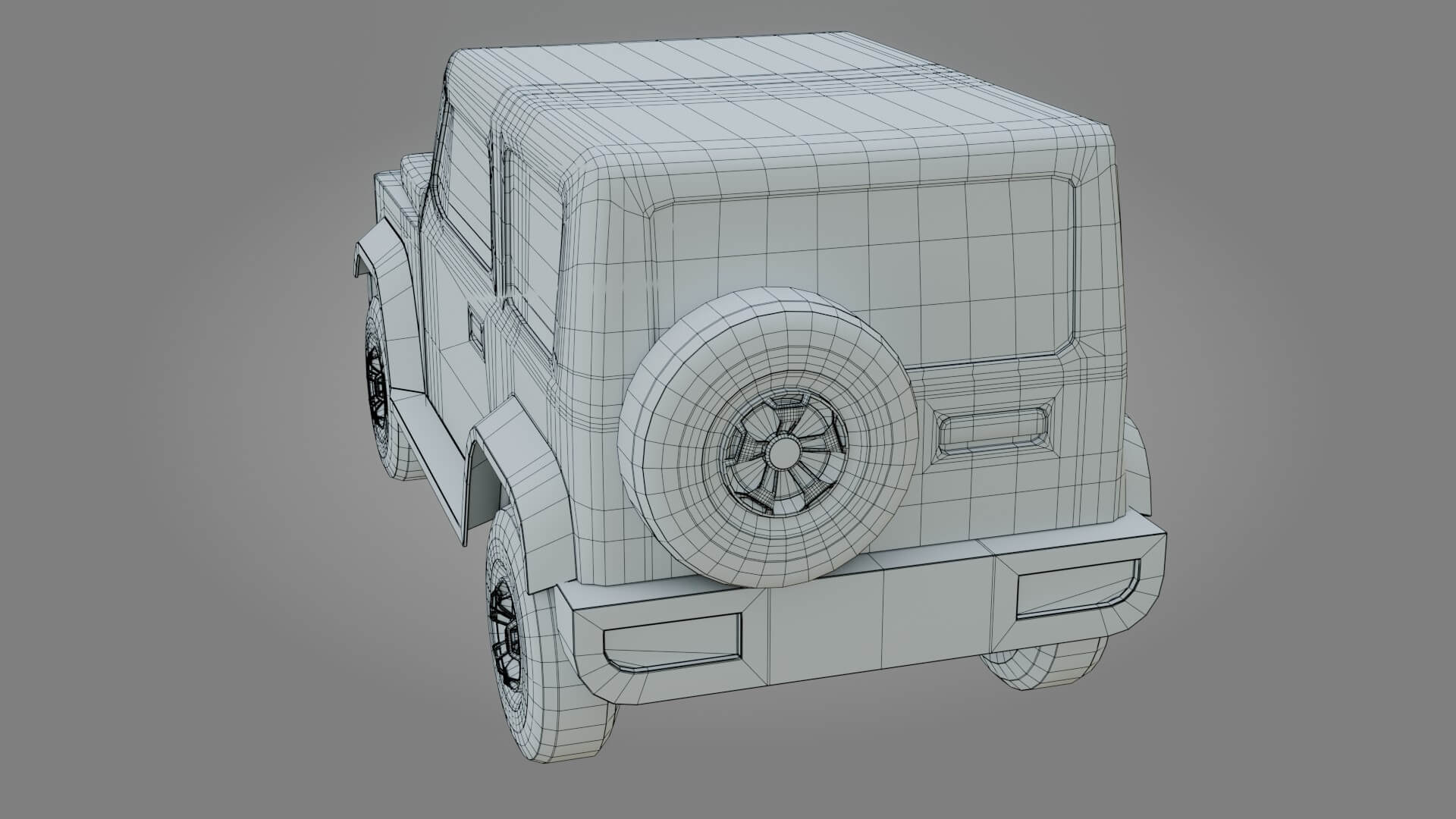 Jeep Vehicle - 3D Model by sathak