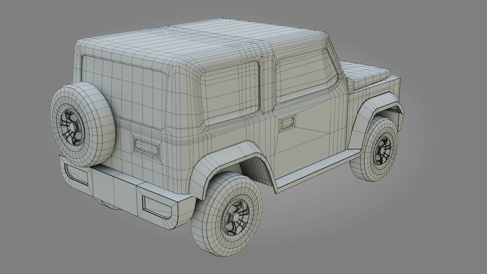 Jeep Vehicle - 3D Model by sathak