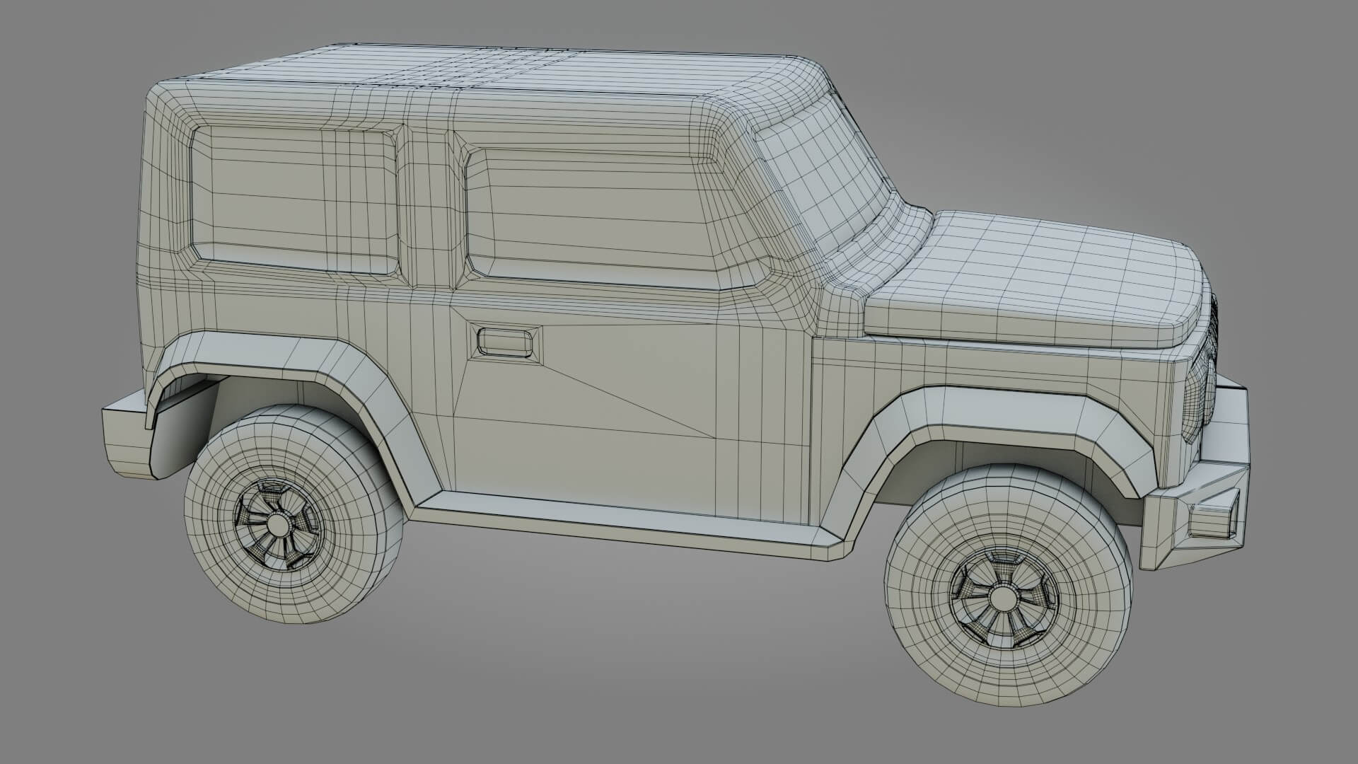 Jeep Vehicle - 3D Model by sathak