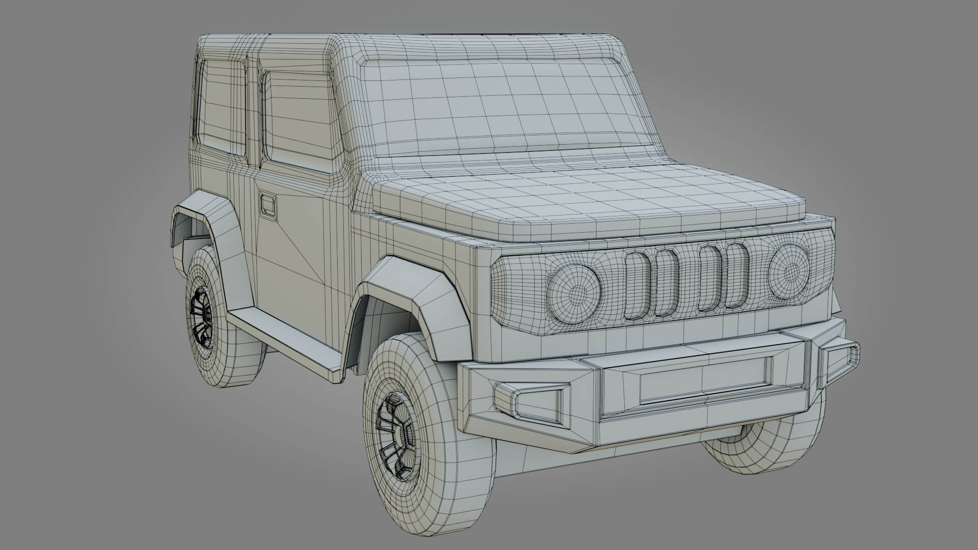 Jeep Vehicle - 3D Model by sathak