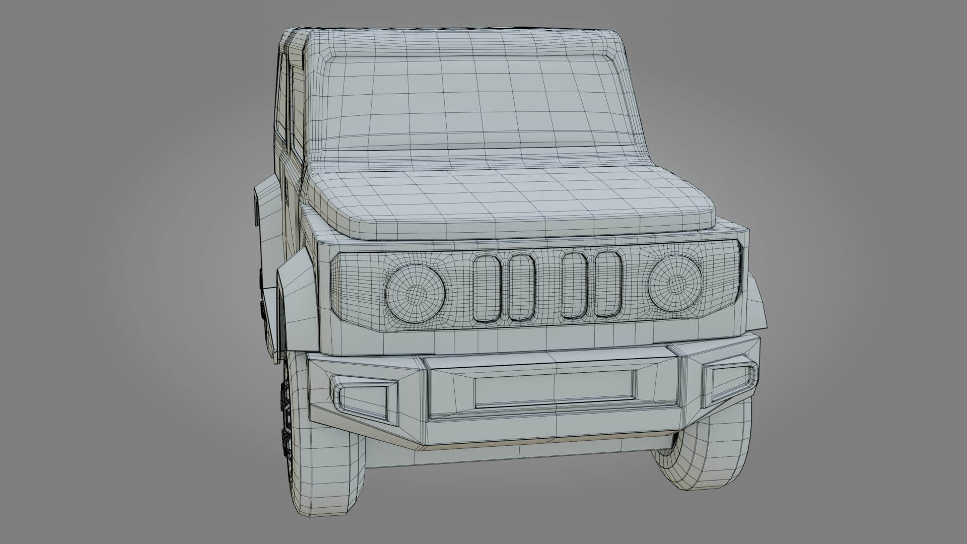 Jeep Vehicle - 3D Model by sathak