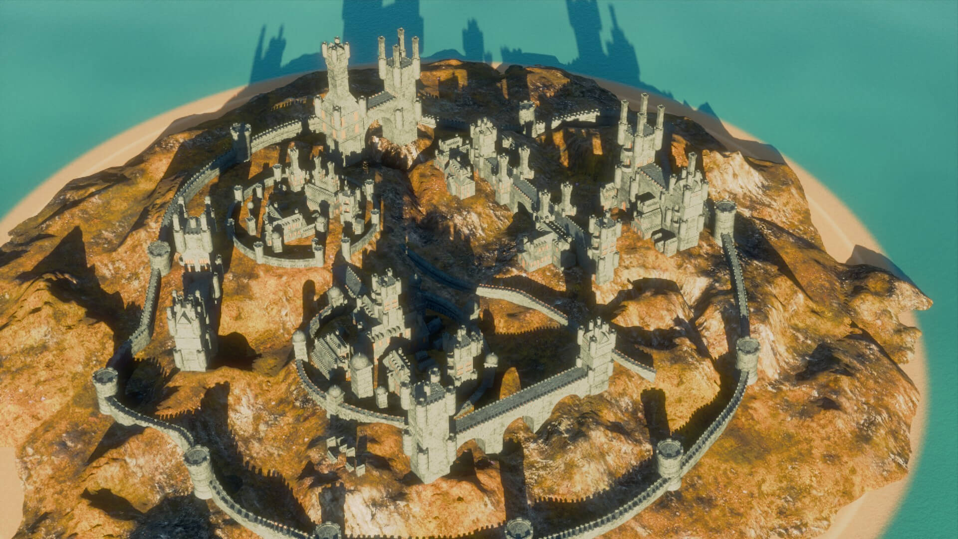 Low Poly Castle - 3D Model by sathak