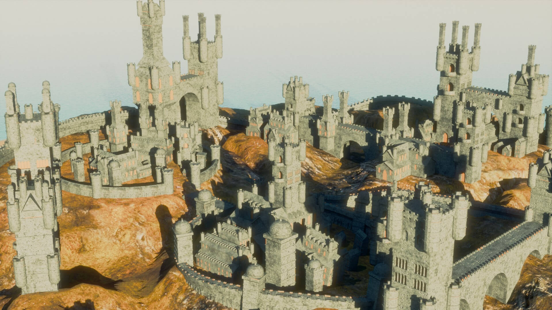 Low Poly Castle - 3D Model by sathak