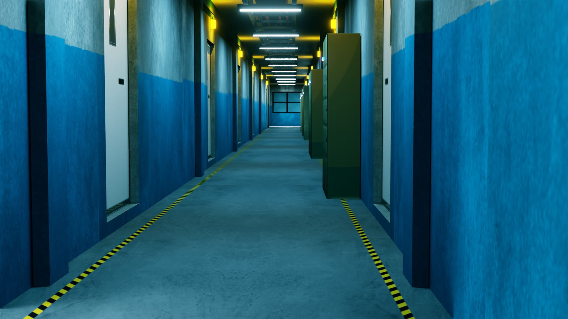 Modular Basement Corridor - 3D Model by sathak