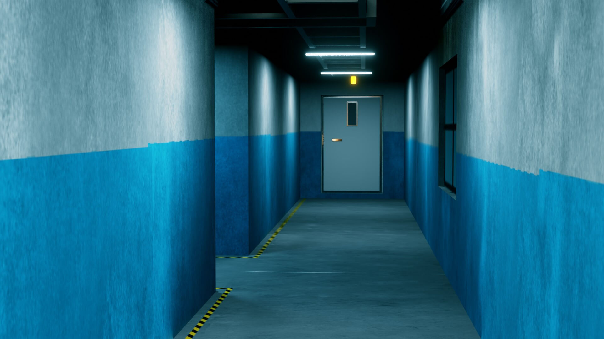 Modular Basement Corridor - 3D Model by sathak