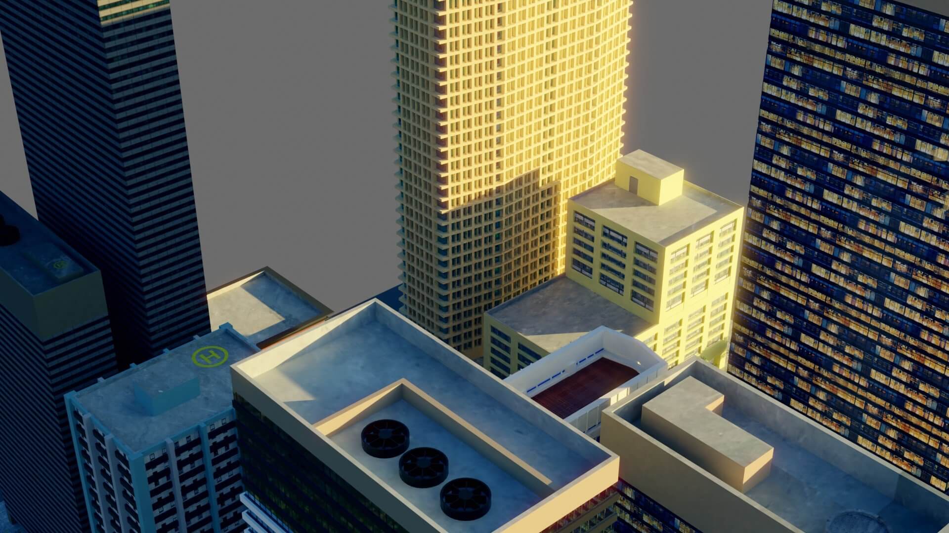 Modular City Block - 3D Model by sathak
