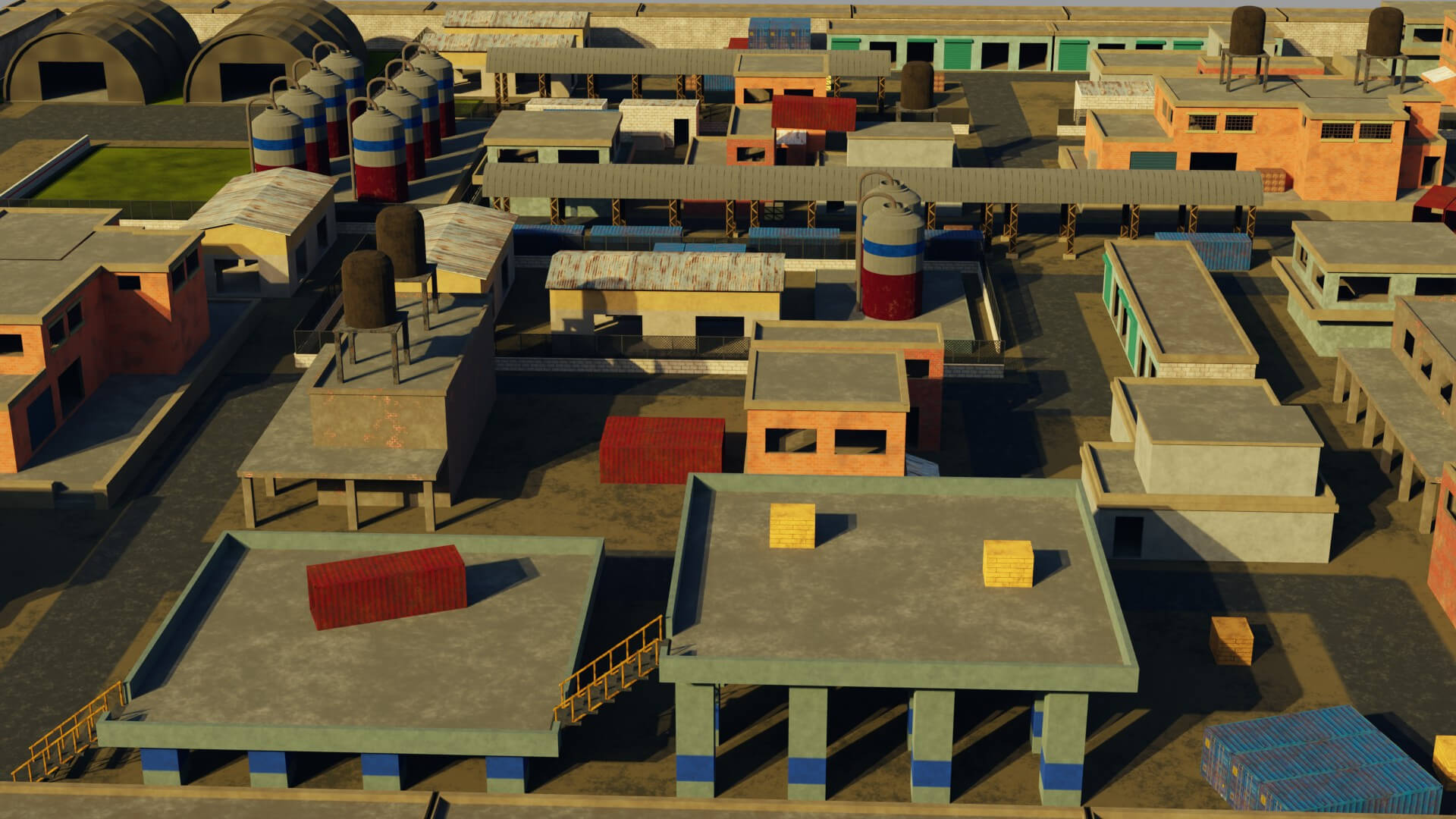 Modular FPS Game Environment and Assets - 3D Model by sathak