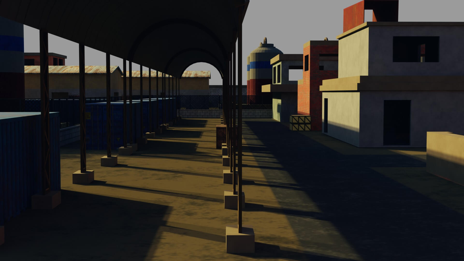 Modular FPS Game Environment and Assets - 3D Model by sathak