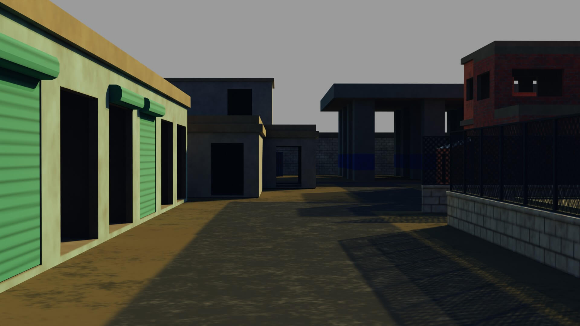 Modular FPS Game Environment and Assets - 3D Model by sathak