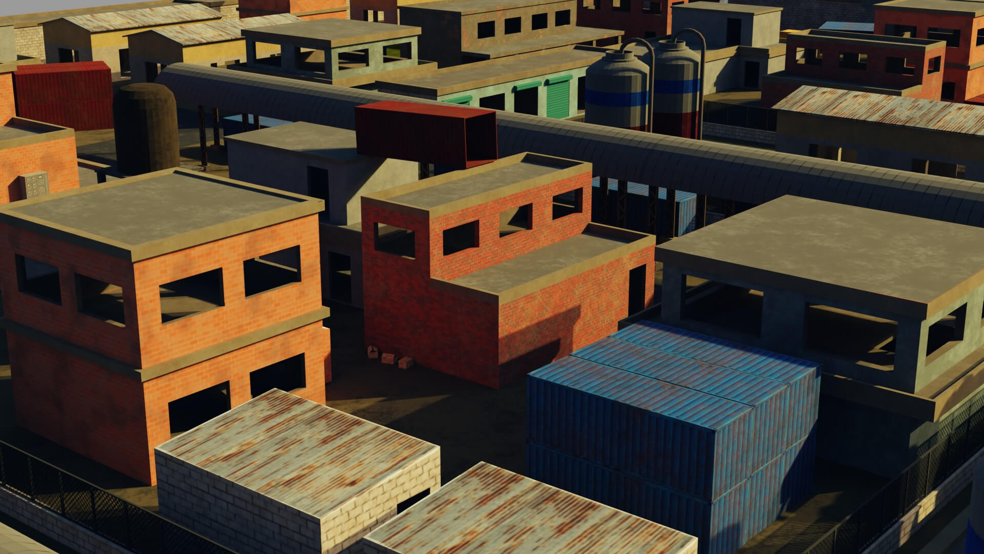 Modular FPS Game Environment and Assets - 3D Model by sathak