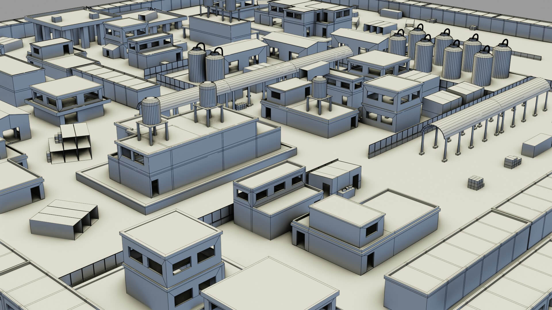 Modular Fps Game Environment And Assets 3d Model By Sathak 2050