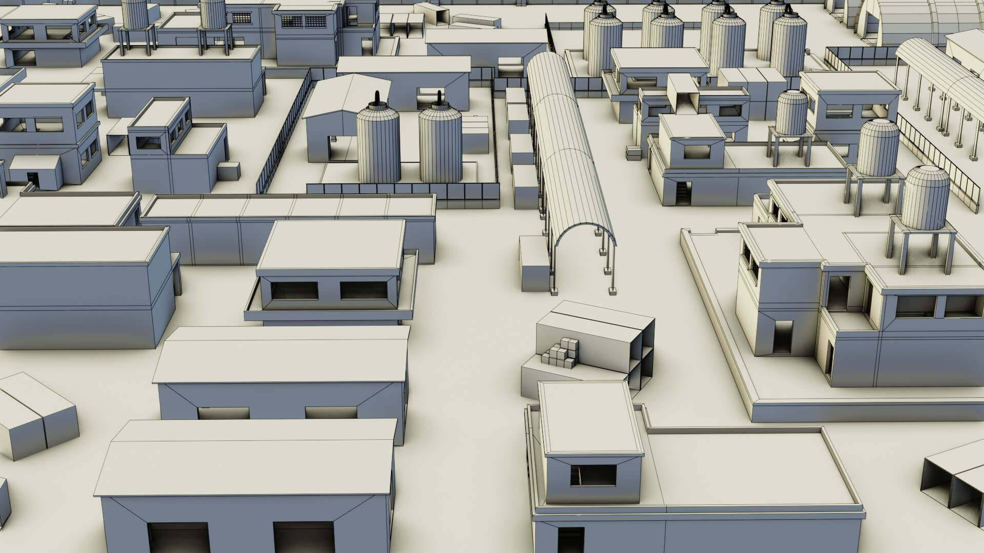 Modular FPS Game Environment and Assets - 3D Model by sathak