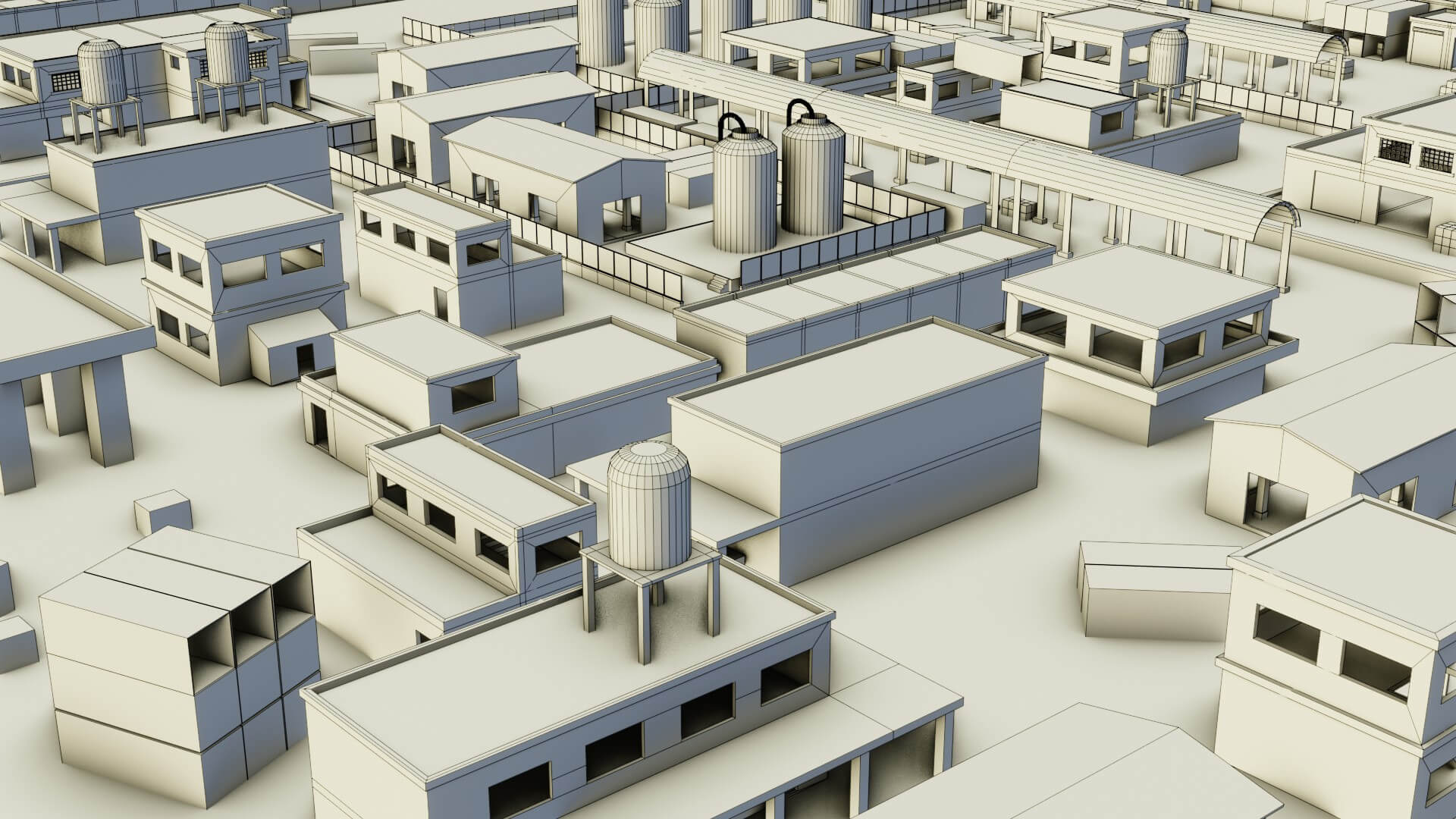 Modular FPS Game Environment and Assets - 3D Model by sathak