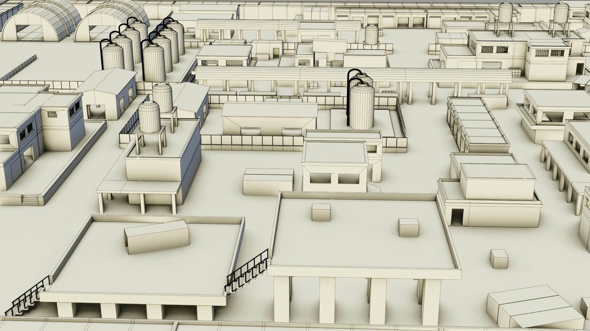 Modular FPS Game Environment and Assets - 3D Model by sathak