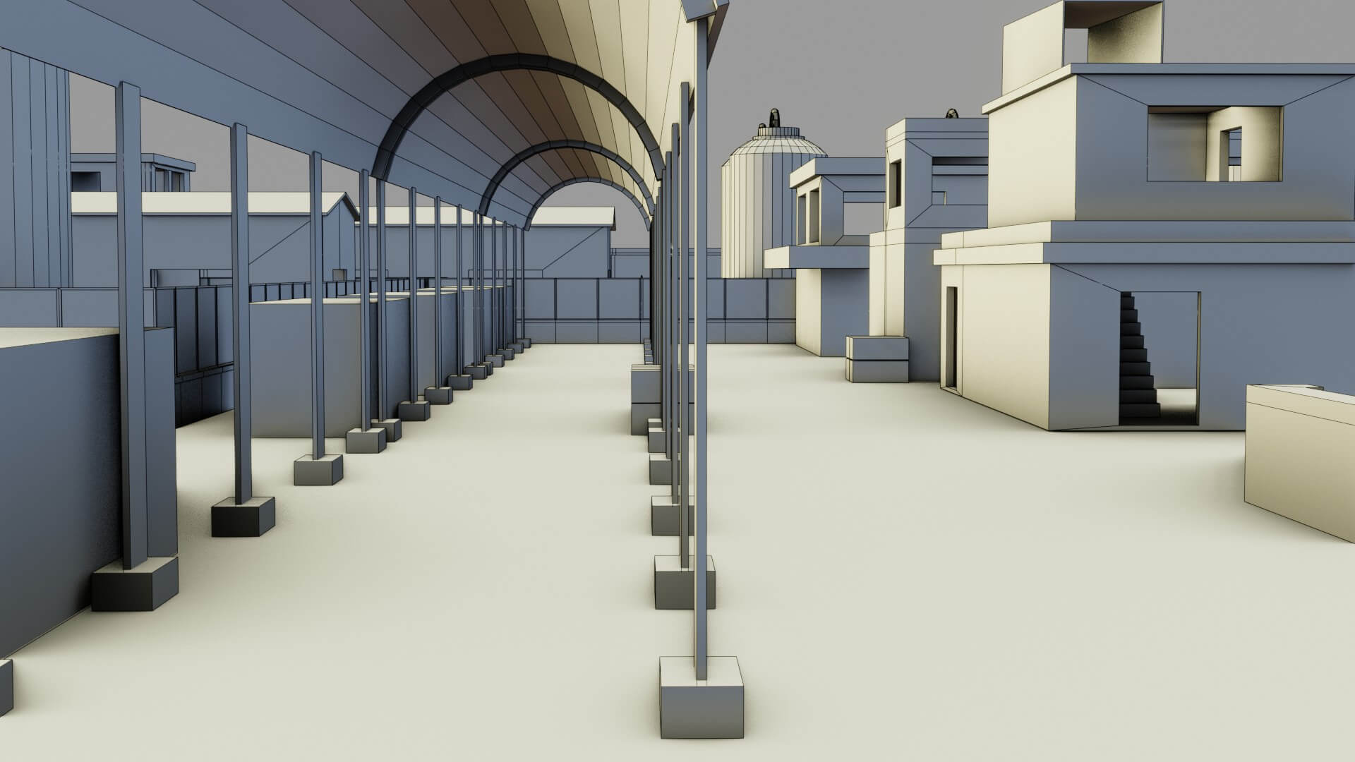 Modular FPS Game Environment and Assets - 3D Model by sathak