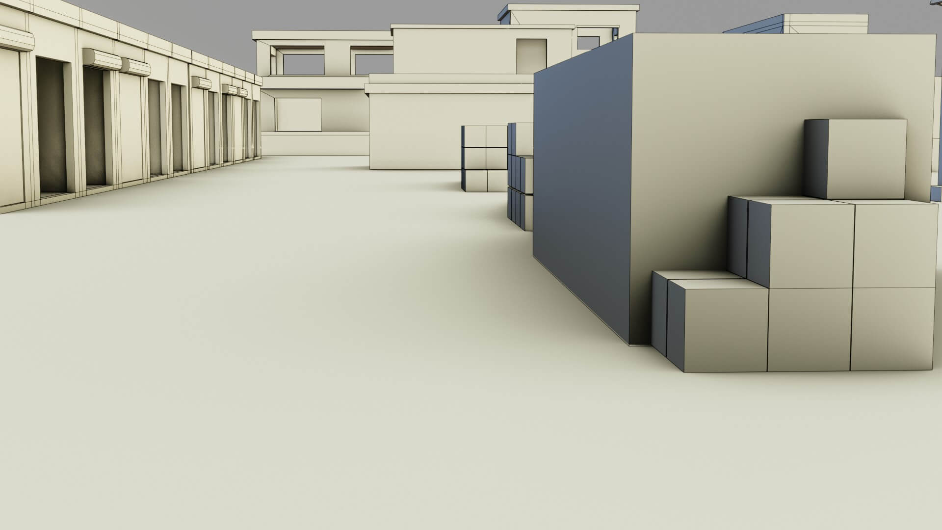 Modular FPS Game Environment and Assets - 3D Model by sathak