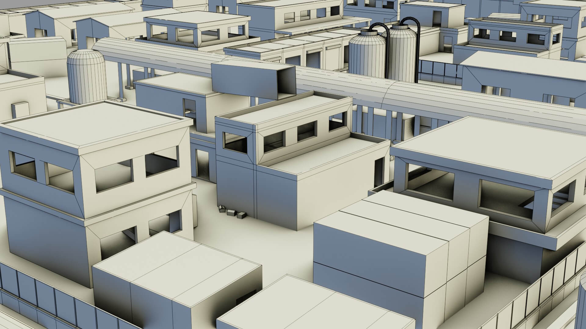 Modular FPS Game Environment and Assets - 3D Model by sathak