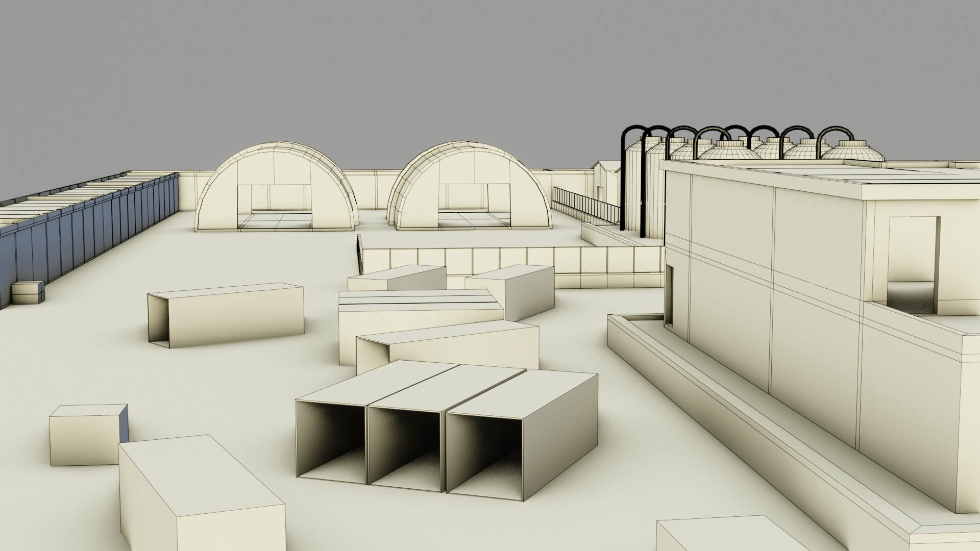 Modular FPS Game Environment and Assets - 3D Model by sathak
