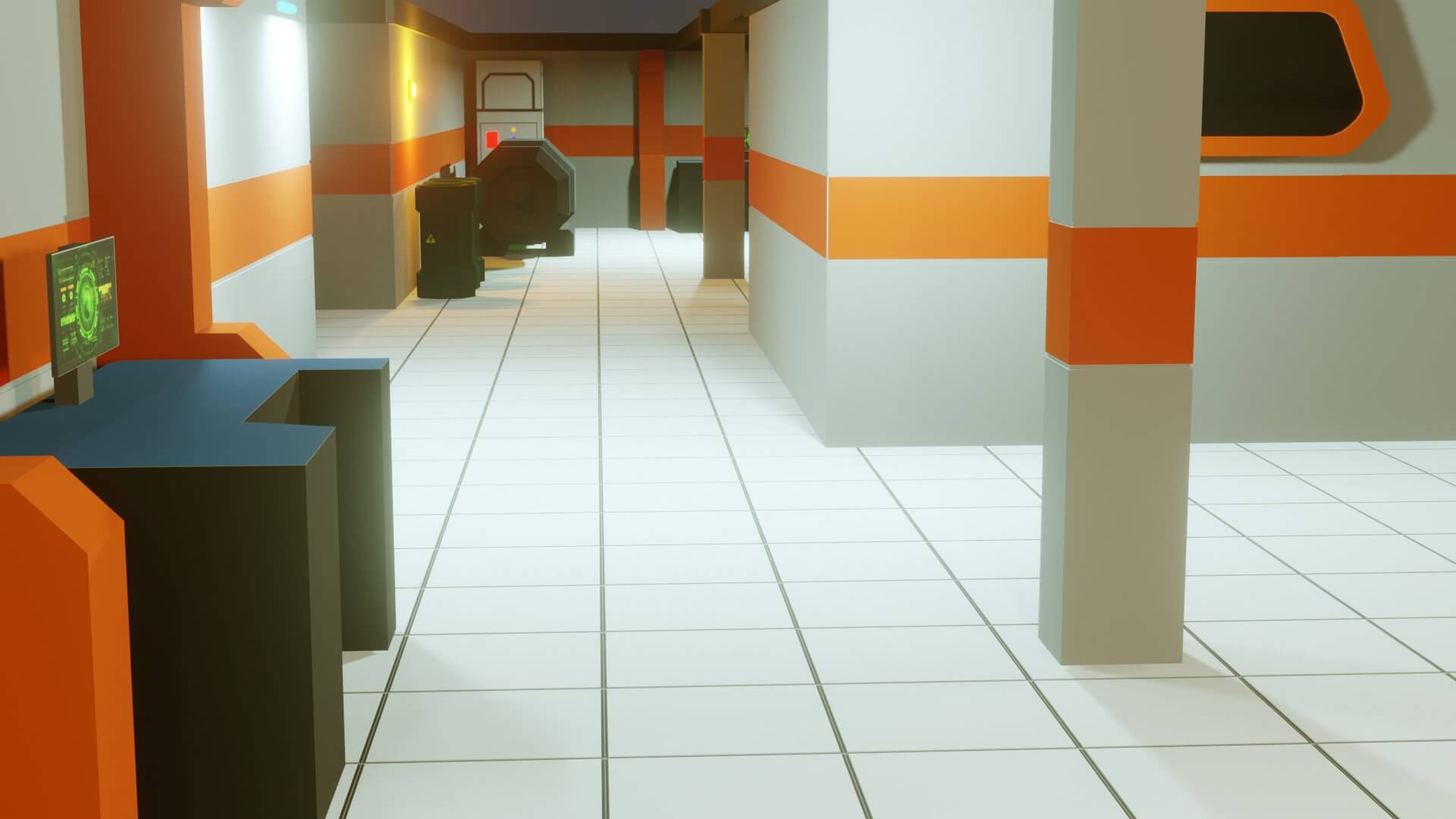 Modular Sci-Fi Lab 3D Model by sathak