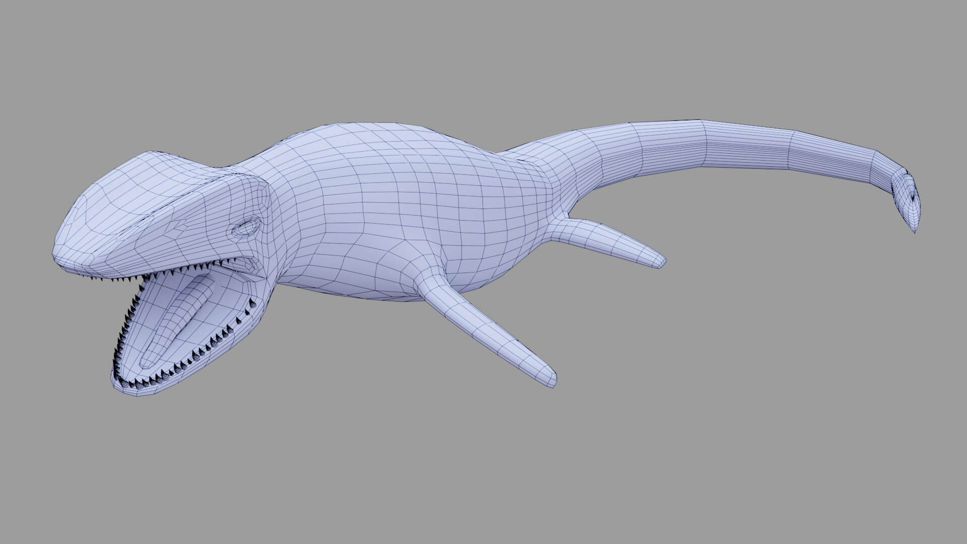 Mosasaurus - 3D Model by sathak