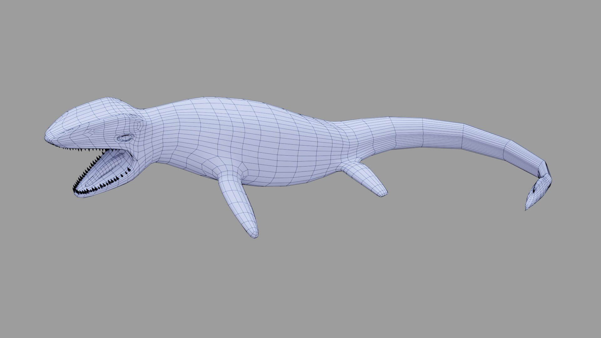 Mosasaurus - 3D Model by sathak