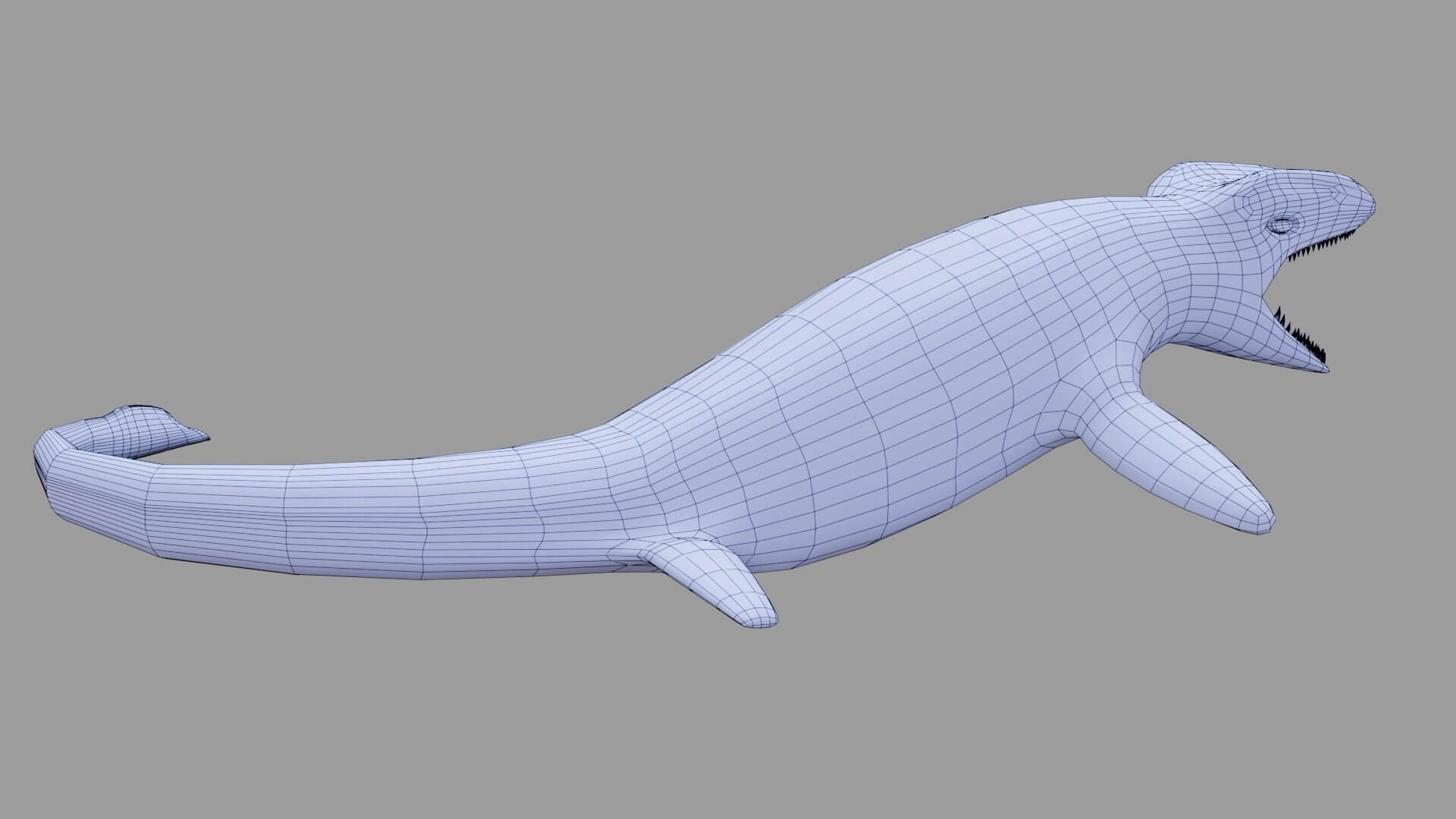 Mosasaurus - 3D Model by sathak