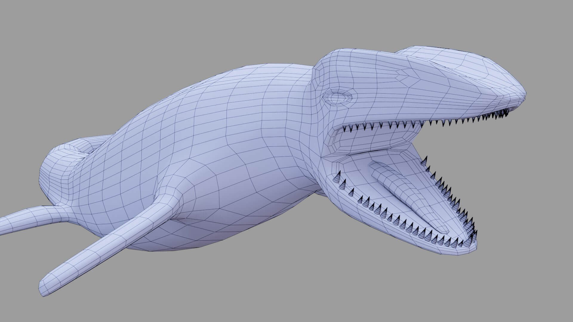 Mosasaurus - 3D Model by sathak