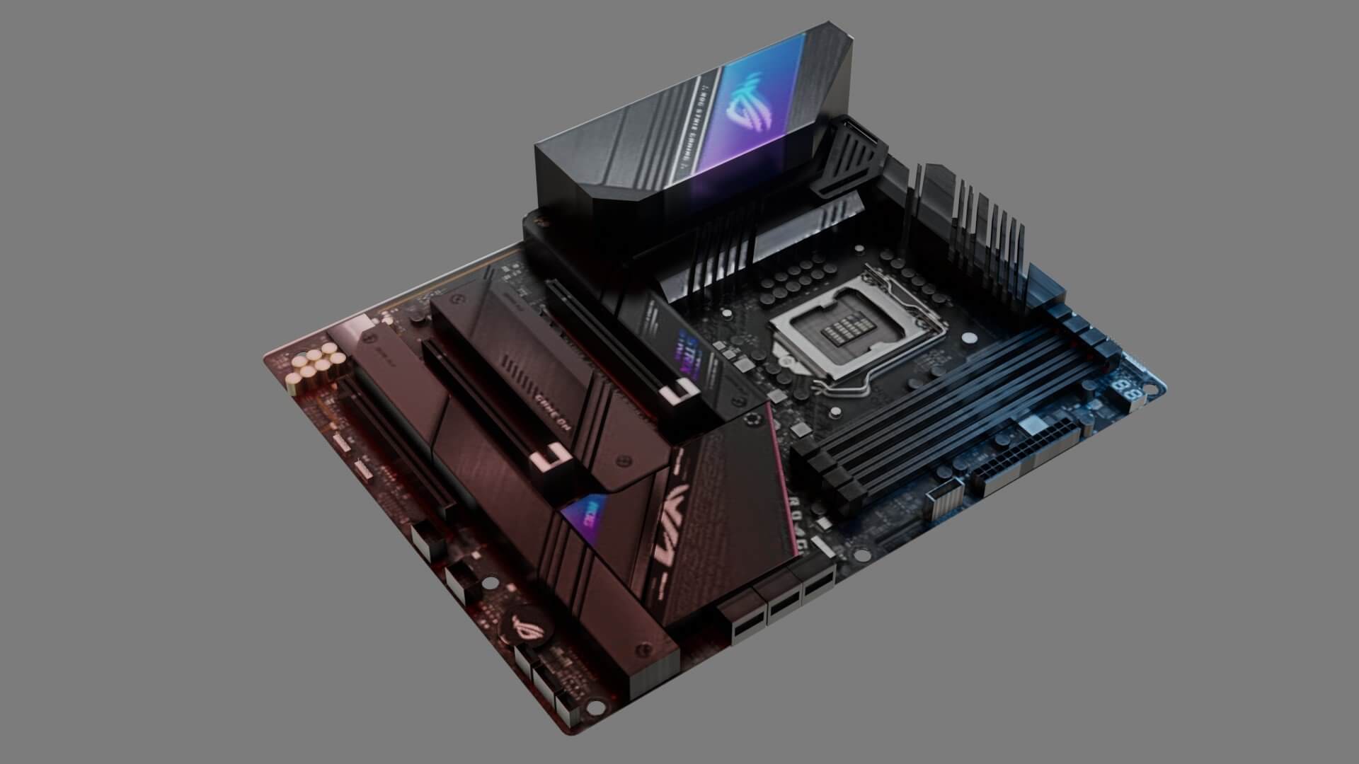 Motherboard - 3D Model by sathak