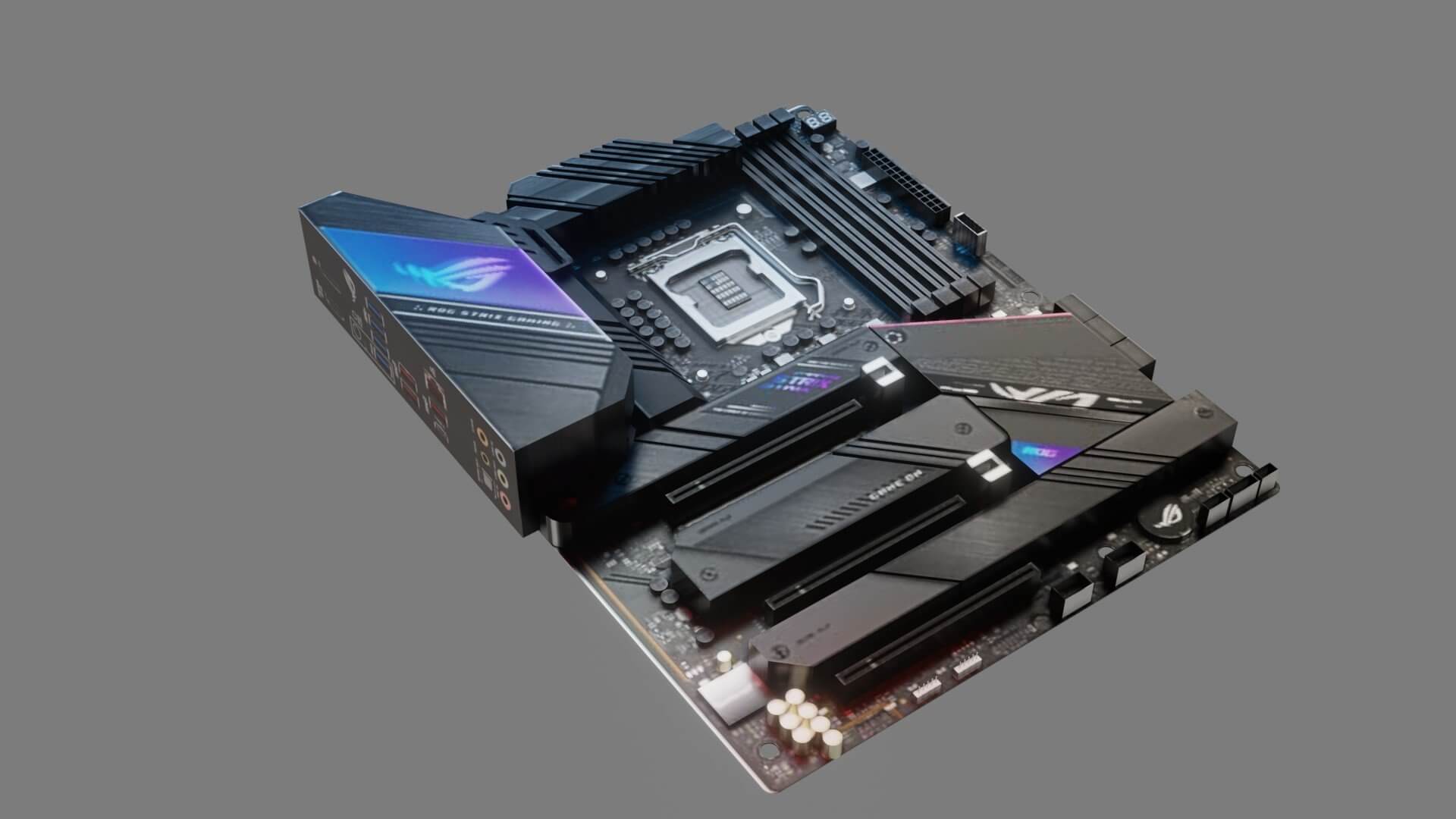 Motherboard - 3D Model by sathak