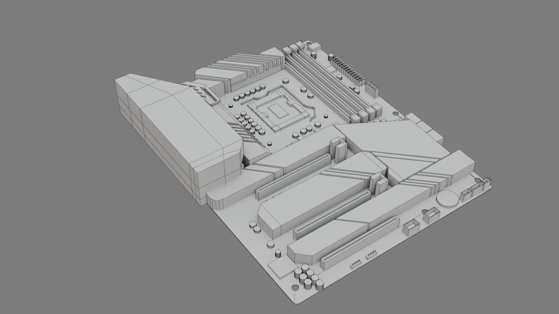 Motherboard - 3D Model by sathak