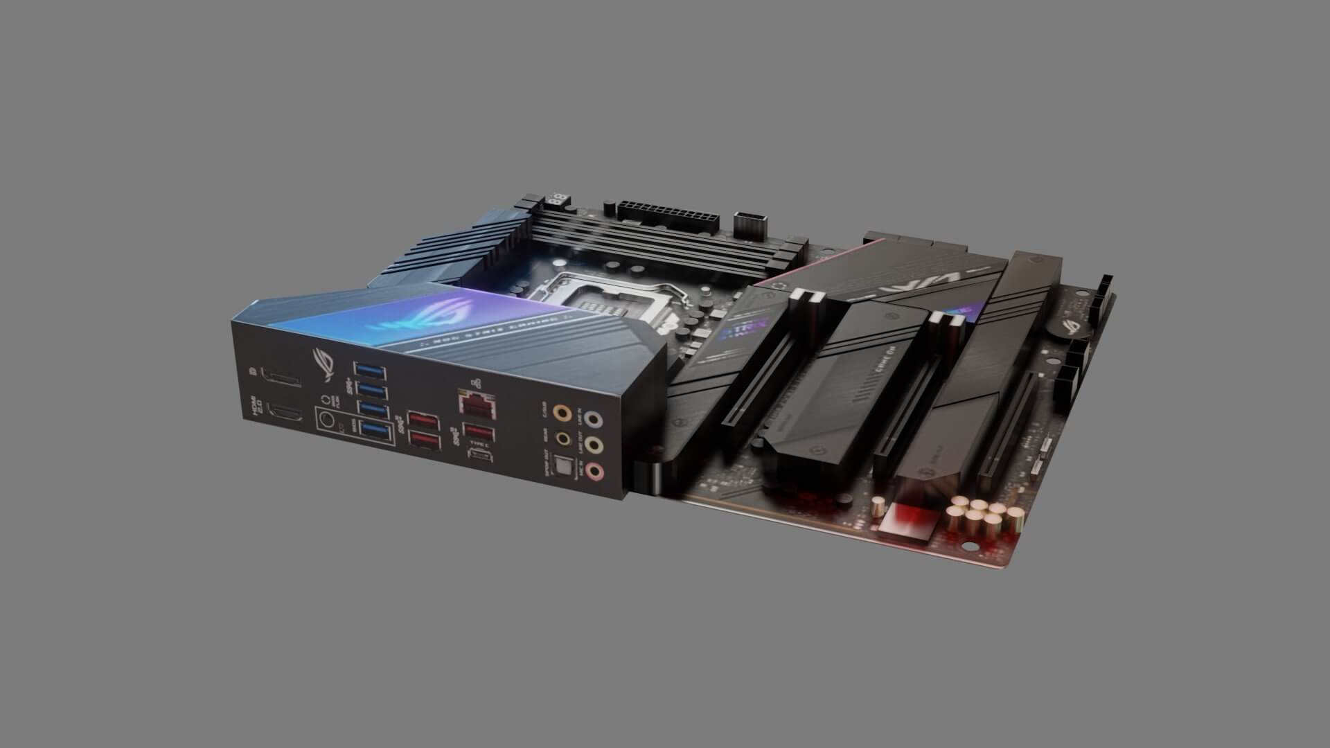 Motherboard - 3D Model by sathak