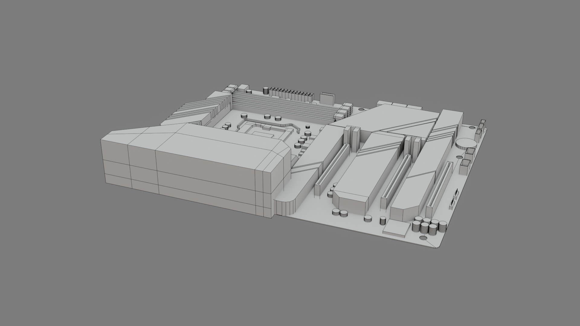 Motherboard - 3D Model by sathak