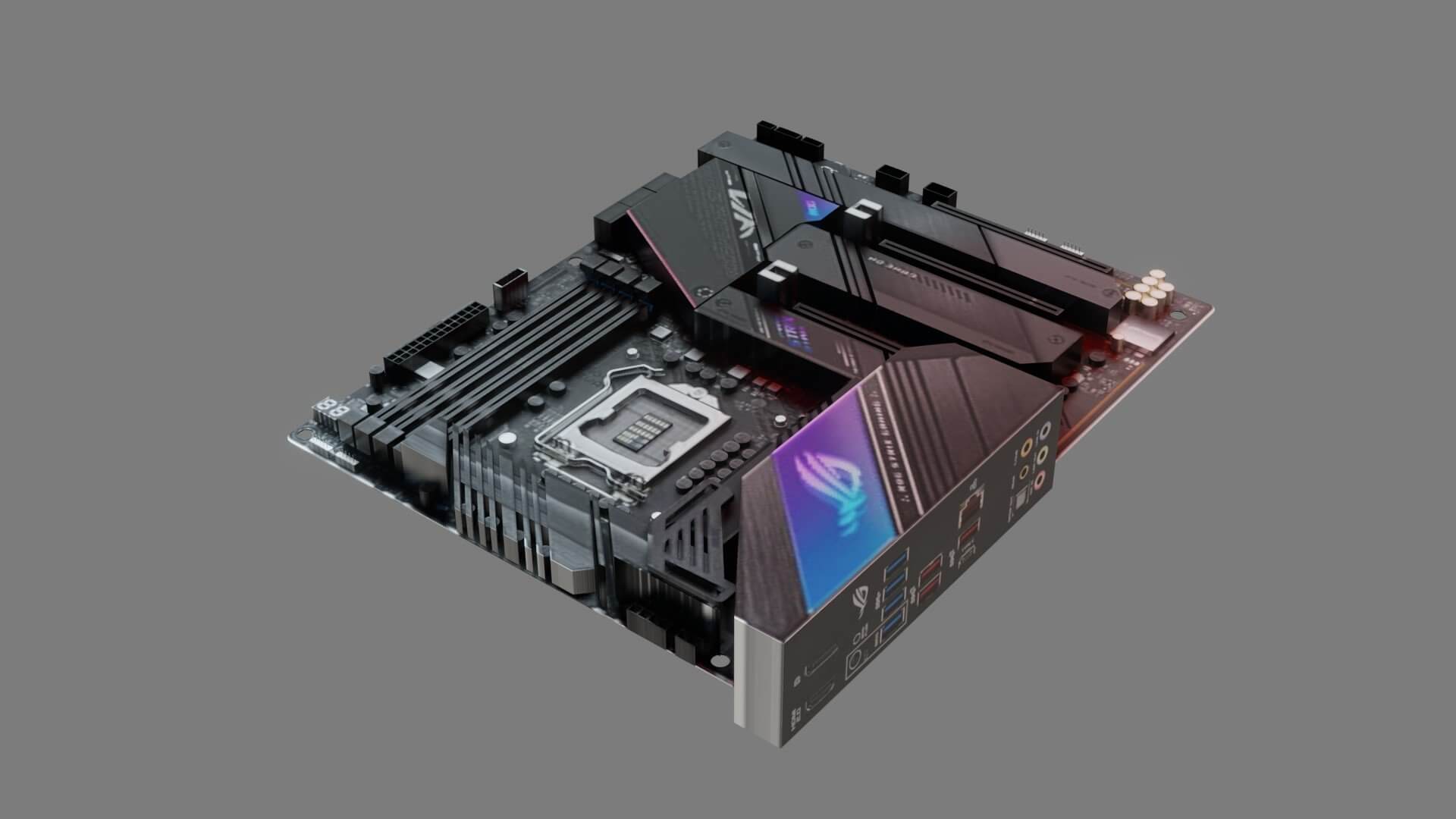 Motherboard - 3D Model by sathak