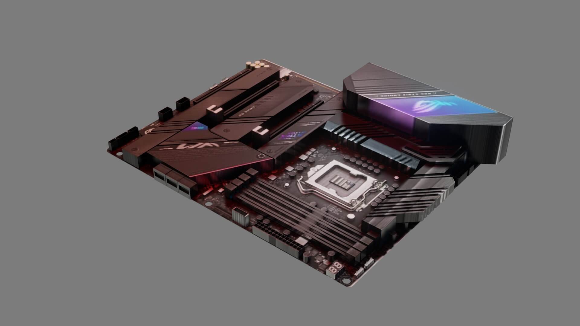 Motherboard - 3D Model by sathak