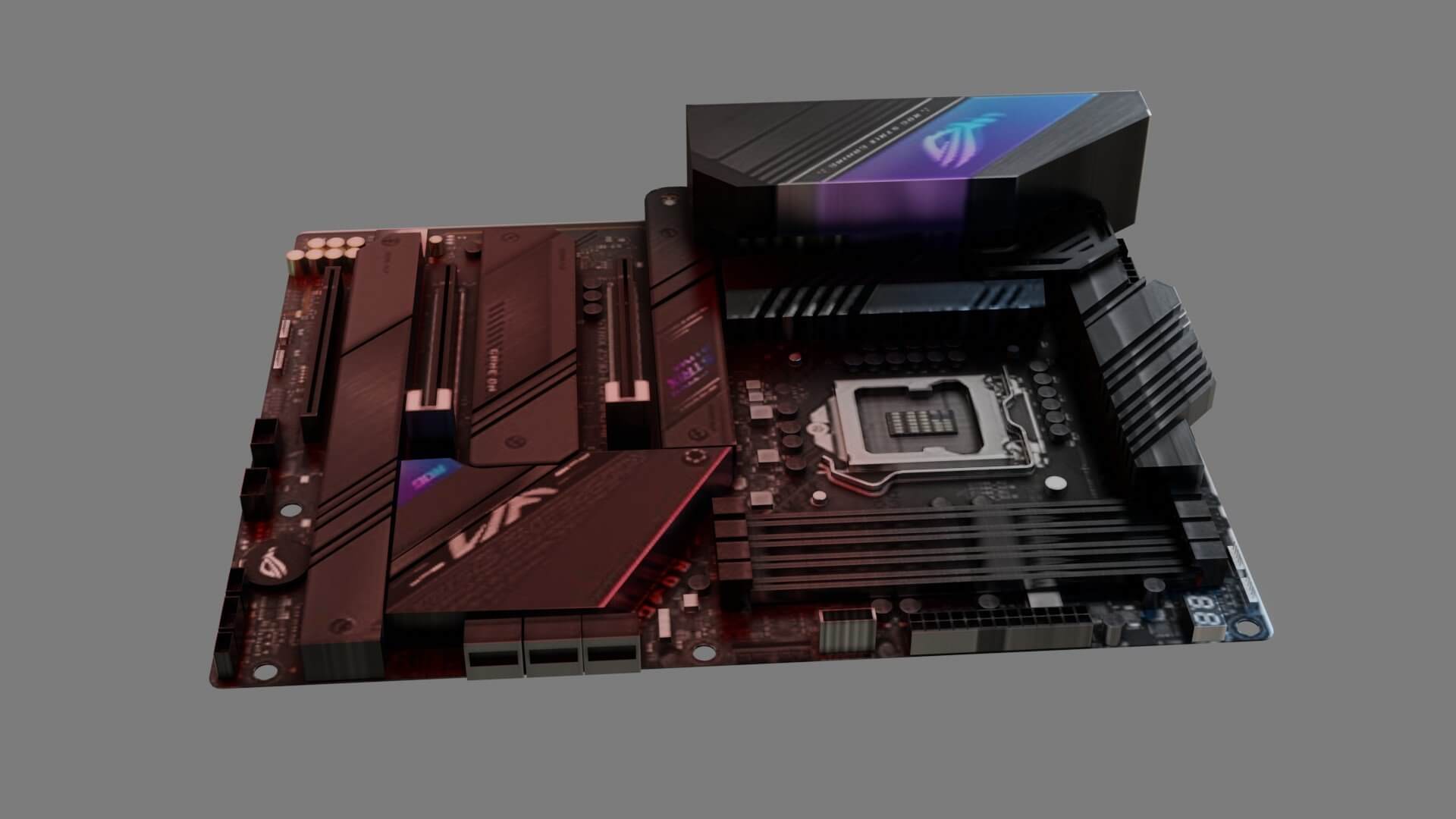 Motherboard - 3D Model by sathak