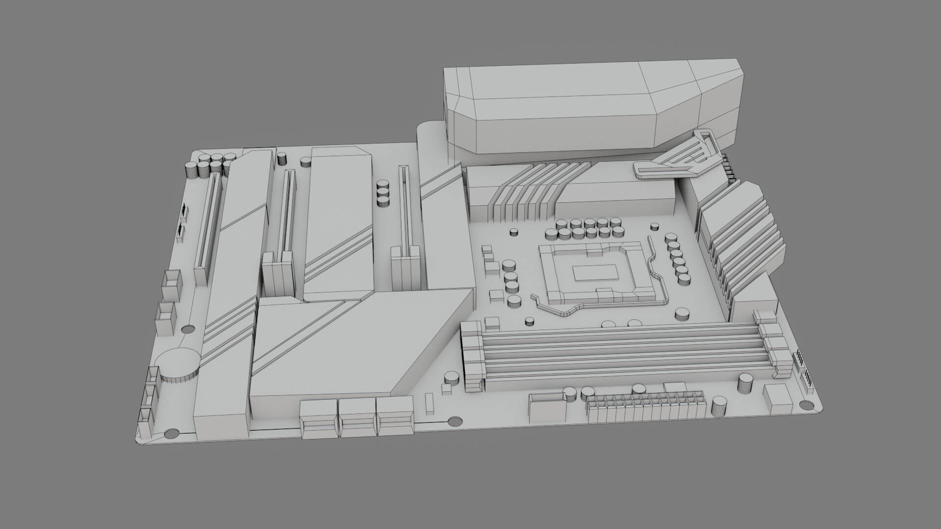 Motherboard - 3D Model by sathak