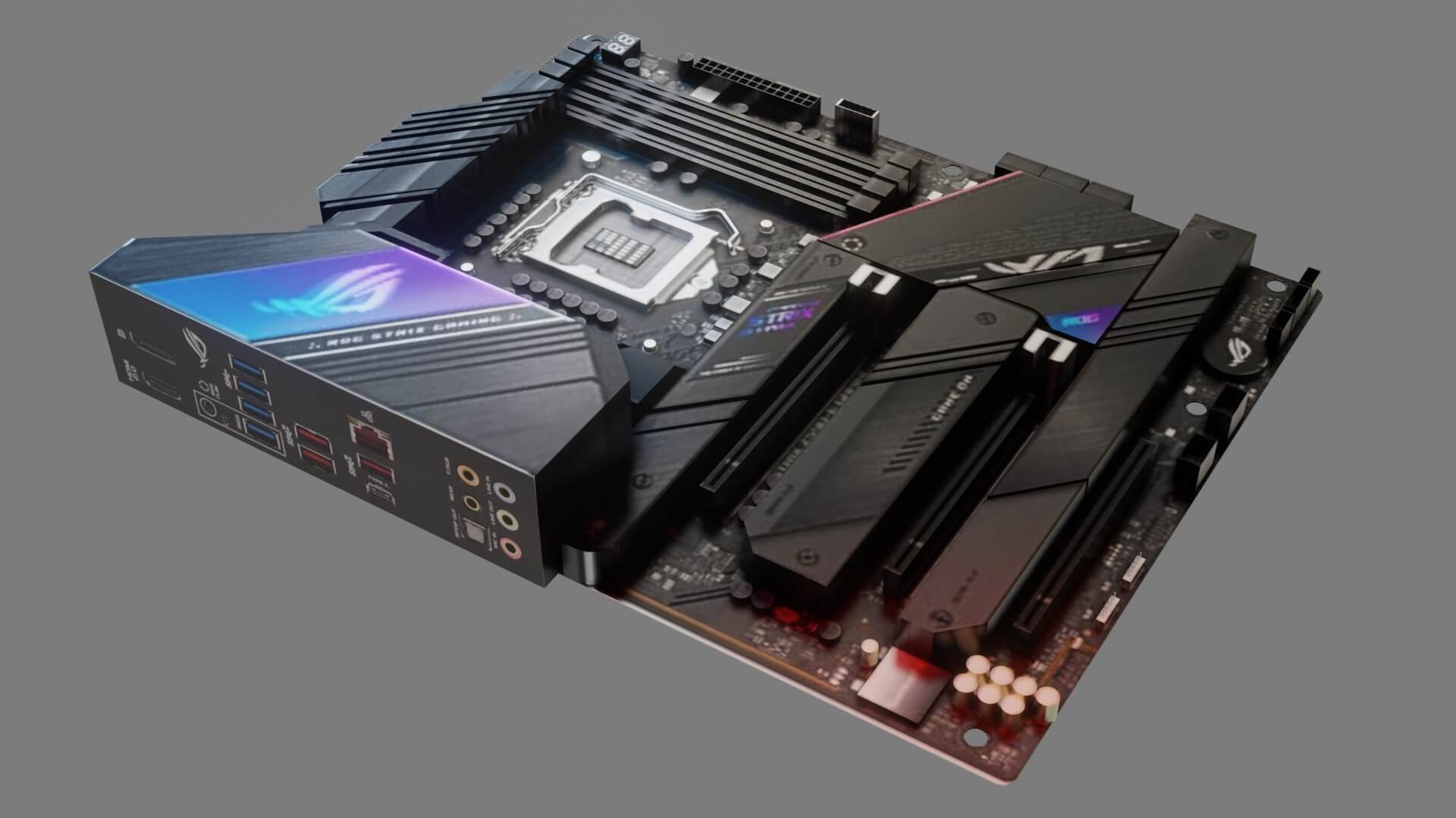 Motherboard - 3D Model by sathak