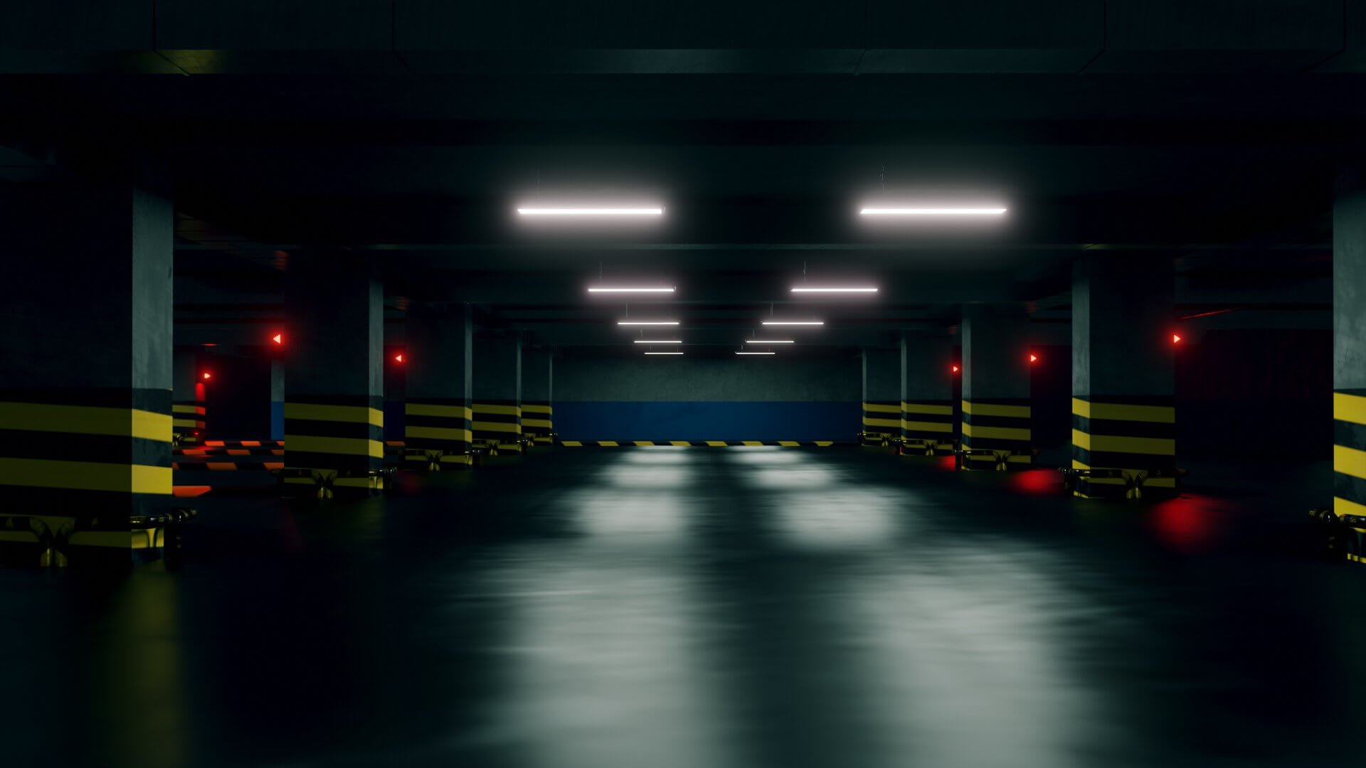 Parking Lot - 3D Model by sathak